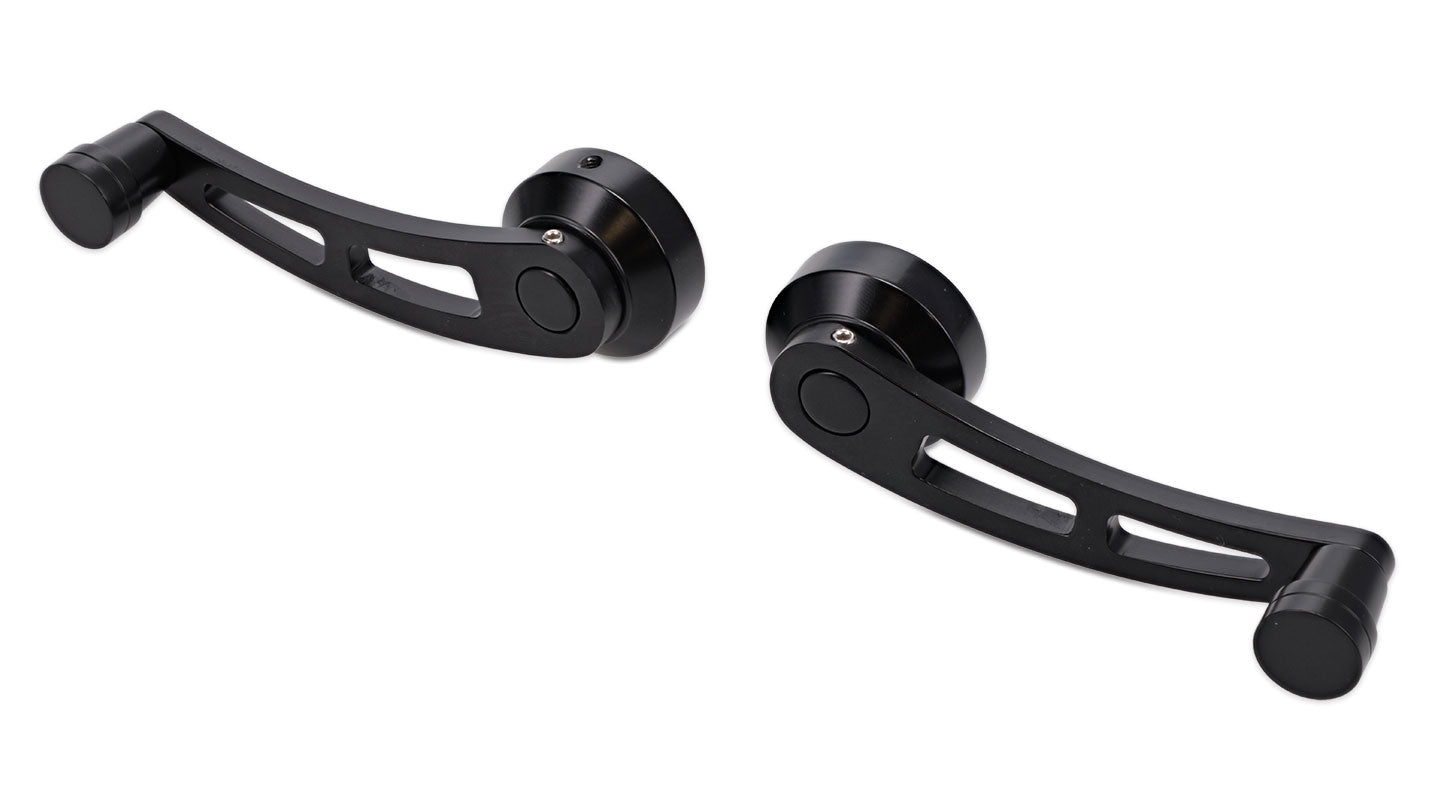Black Billet Aluminum Window Handles