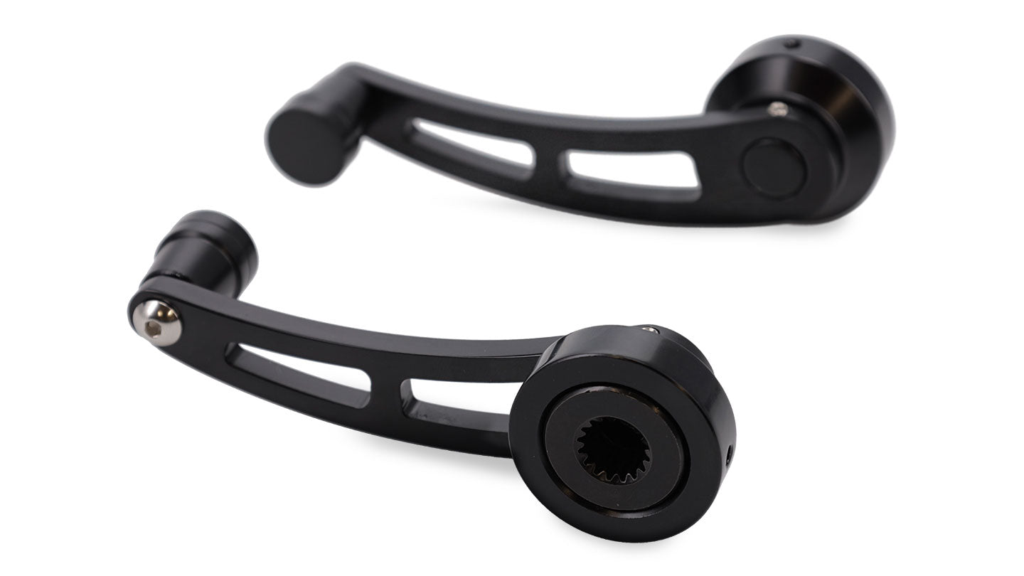 Black Billet Aluminum Window Handles