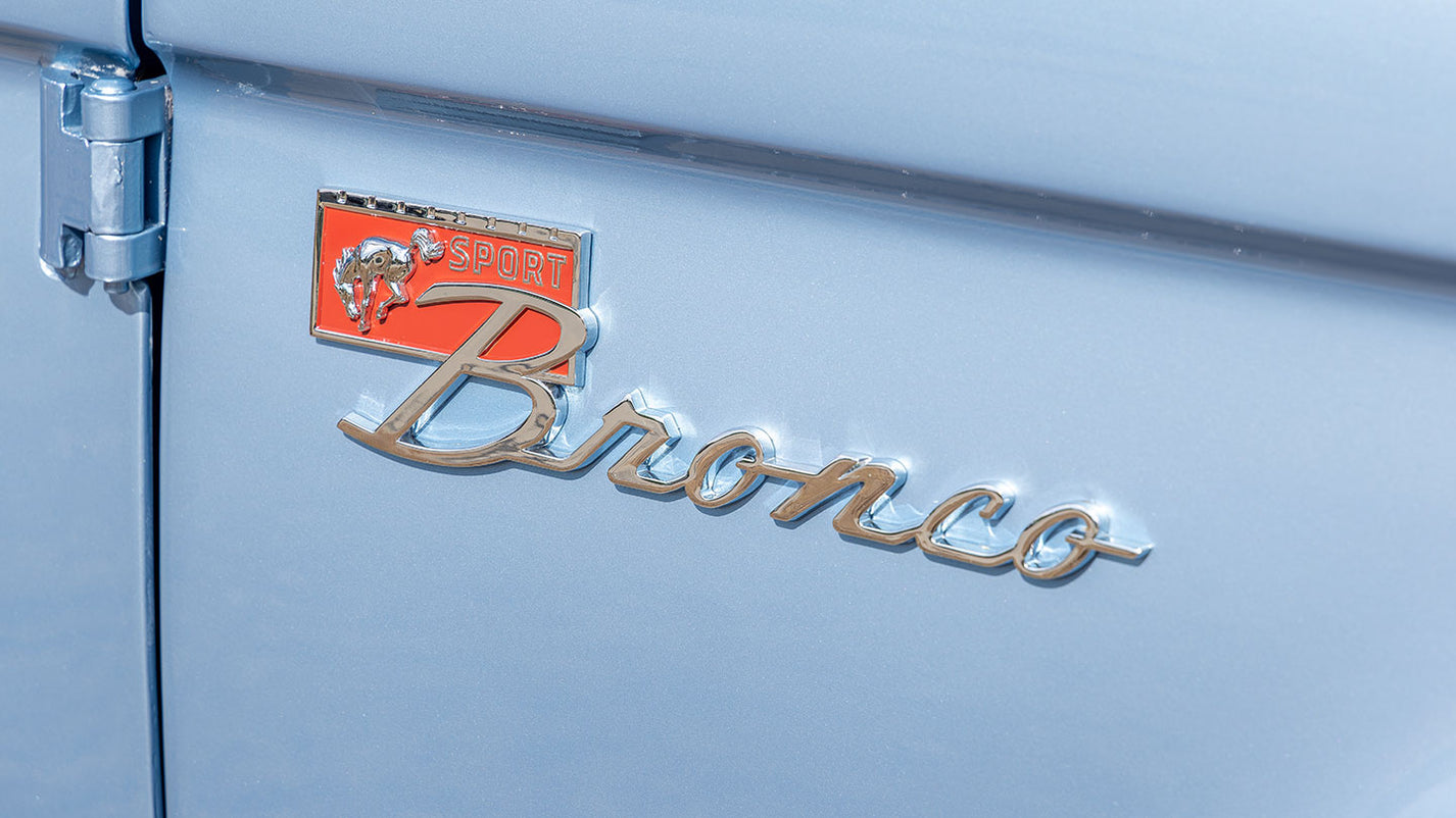 1966-1977 Ford Bronco Sport Chrome Fender Emblem