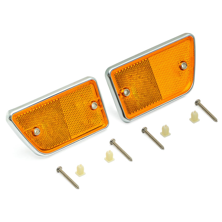 Front Amber Side Reflectors, Driver & Passenger