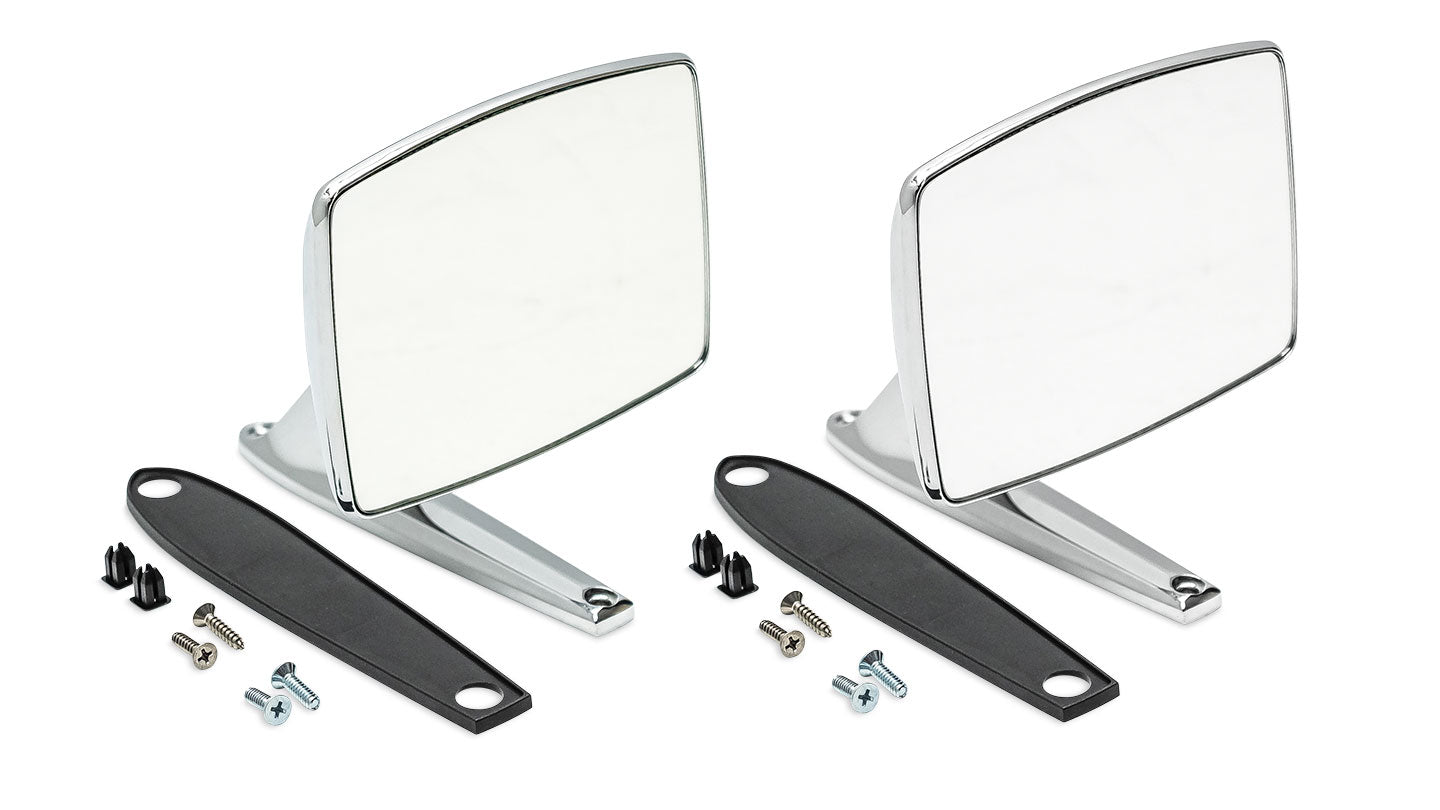 Chrome Side Mirrors, Pair