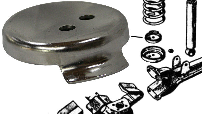 Coil Spring Retainer Cup, Stainless Steel, 1966-77 Ford Bronco