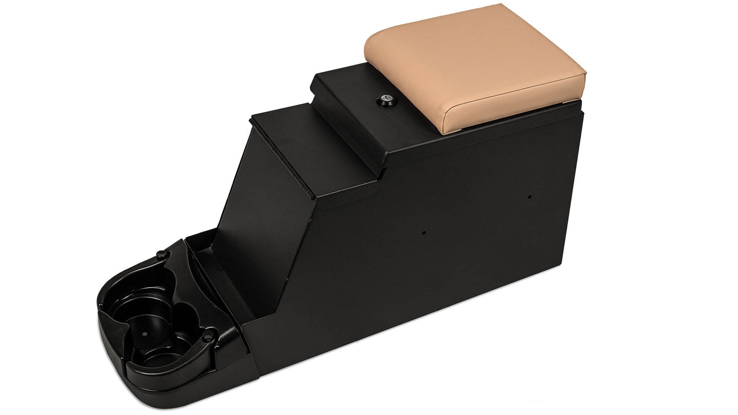 66-77 Ford Bronco Black Locking Security Stereo Console