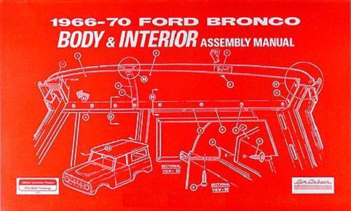 Early Ford Bronco Body & Interior Assembly Manual