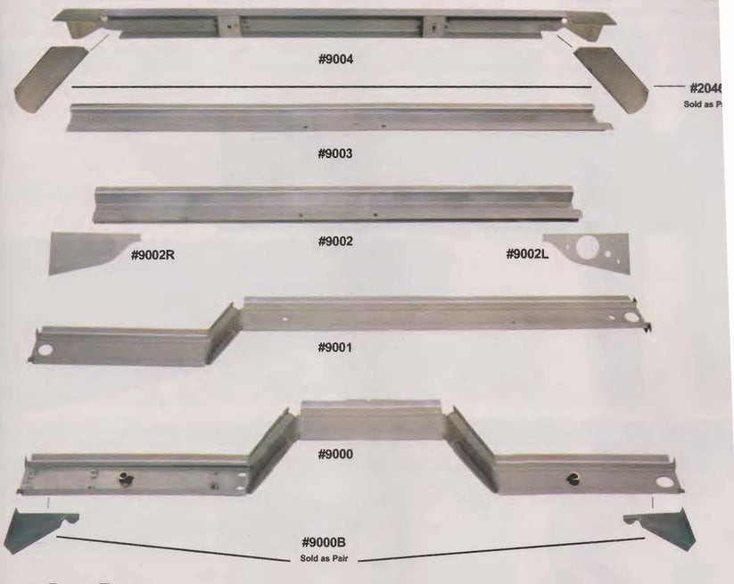 Floor Pan Support Crossrail, Front of Seat Platform