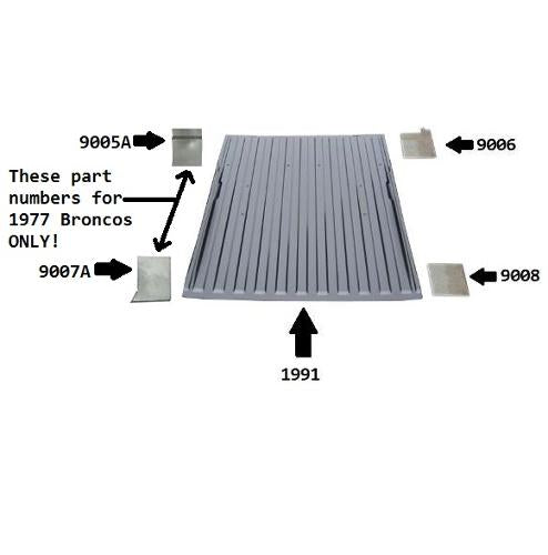 1977 Bronco Front Left Wheel Well Panel