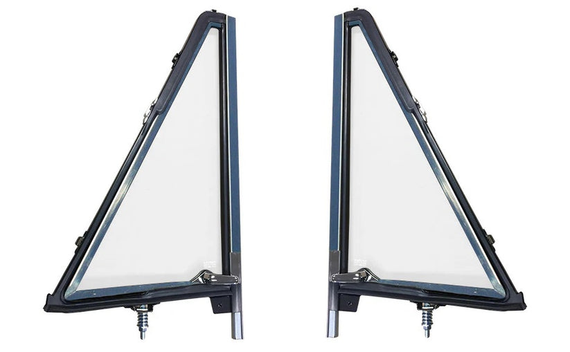 Chrome Vent Window Assemblies - Pair