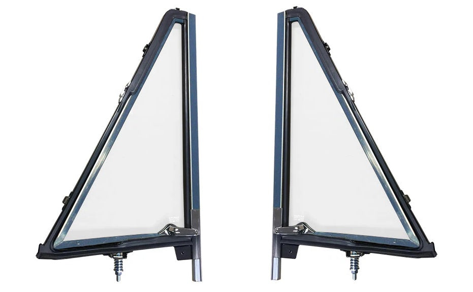 Chrome Vent Window Assemblies - Pair