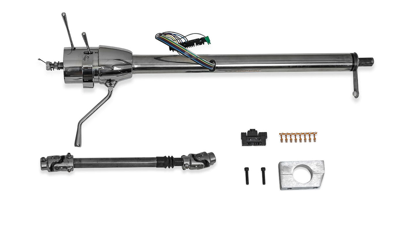 Tilt Steering Column Kit, Polished, Auto