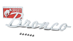 1966-1977 Ford Bronco Sport Chrome Fender Emblem