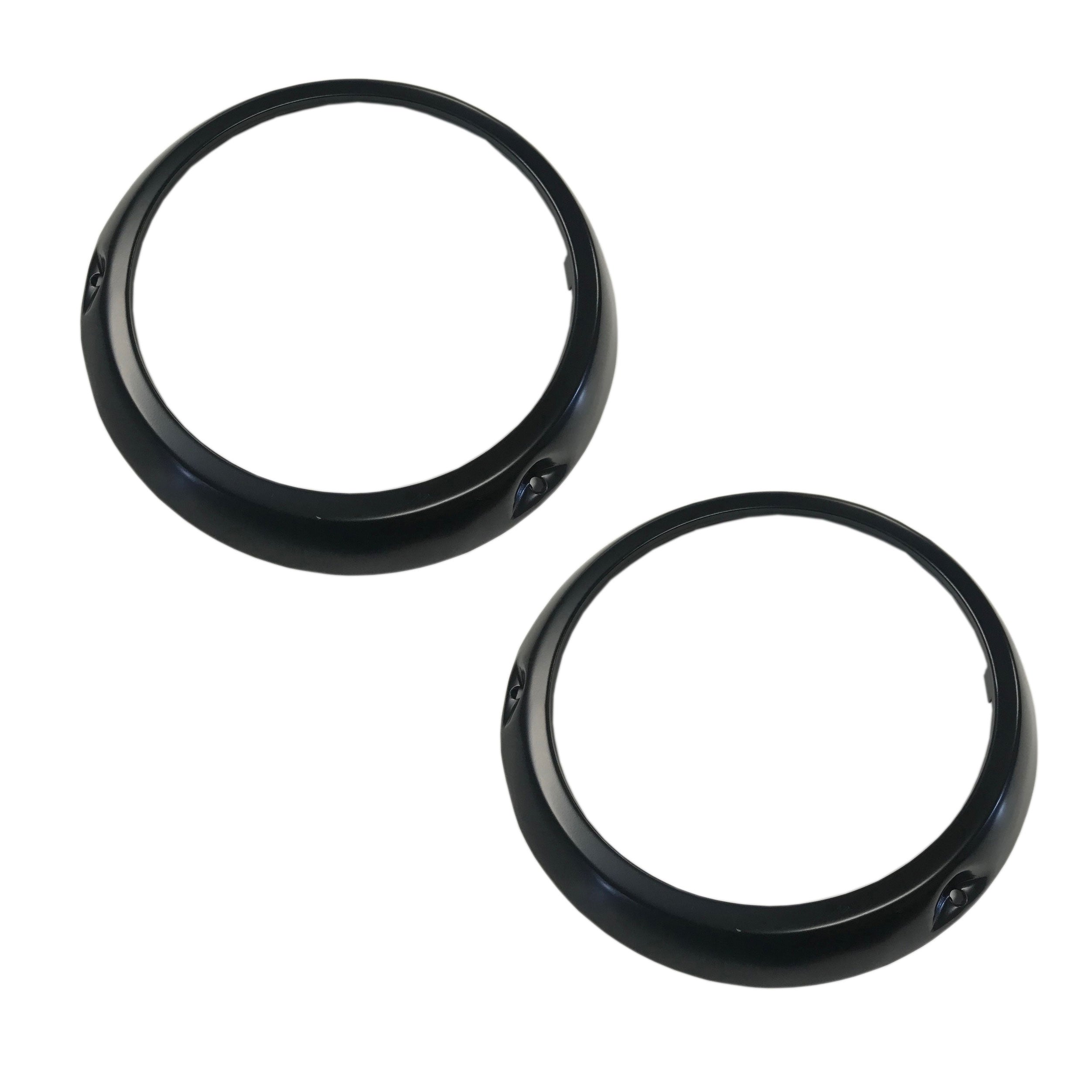 Black Headlight Bezel Rings, 1966-70 Ford Bronco