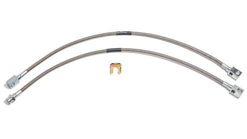 Braided Stainless Brake Hoses - Front & Rear Center