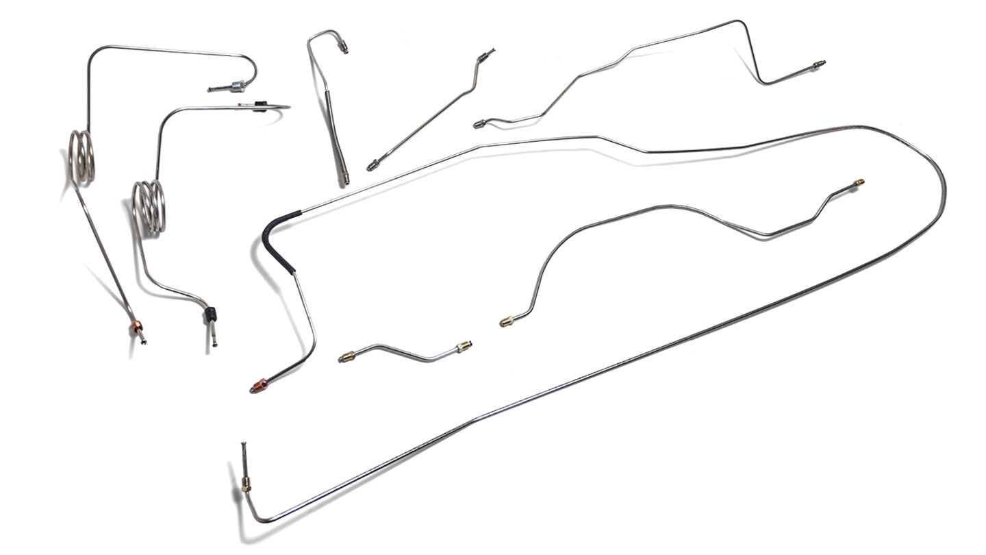 72-75 Ford Bronco Stainless Dana 44 Power Disc Brake Lines