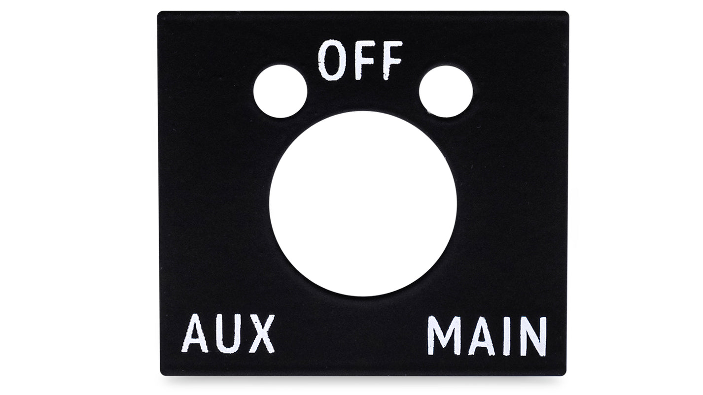 Manual Fuel Selector Tank Indicator Plate, 1966-77 Ford Bronco