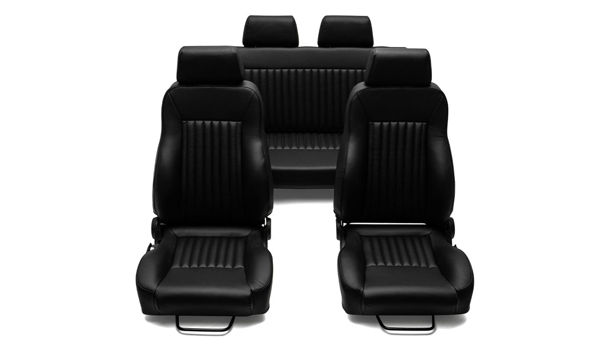 66-77 Ford Bronco Premium Black Seats Set