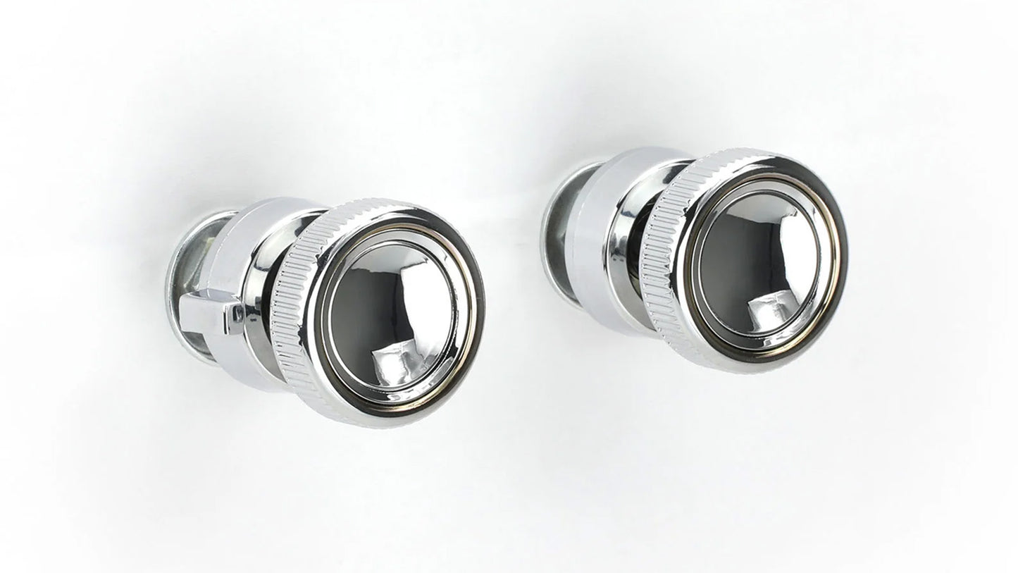 Reproduction Radio Knob Sets - Chrome or Black