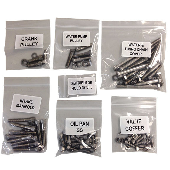 66-77 Ford Bronco Stainless V8 Engine Hardware Kit