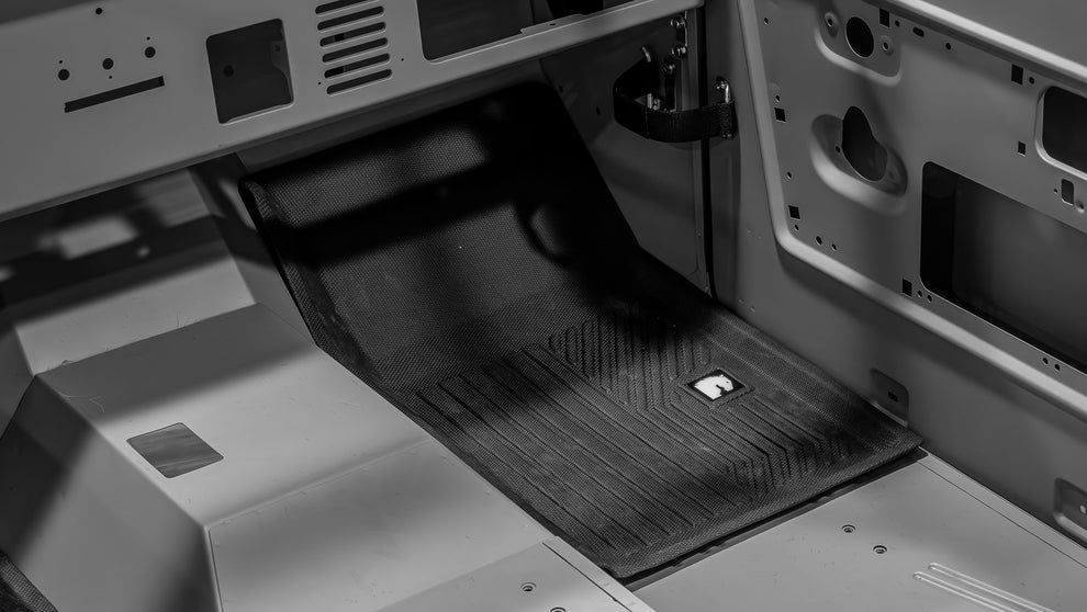 4 Piece Rubber Floor Mat Set for Early Broncos