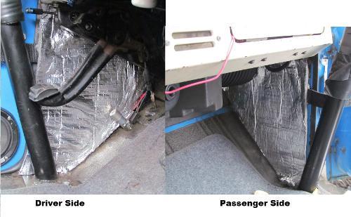 66-77 Ford Bronco Kick Panel Insulation Kit