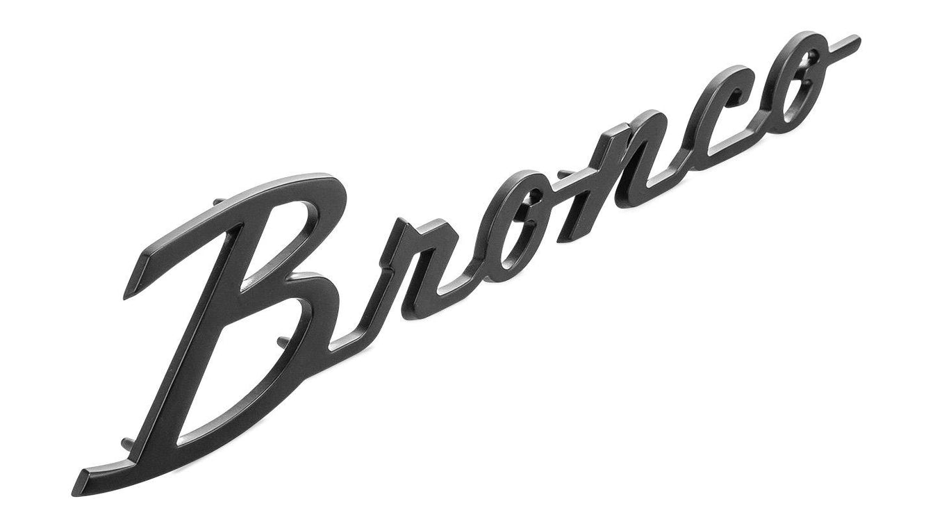 66-77 Ford Bronco Black Satin Fender Emblem