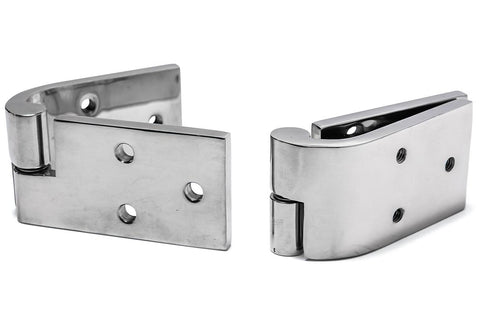 Polished Stainless Quick Release Door Hinge Set, 1966-77 Ford Bronco