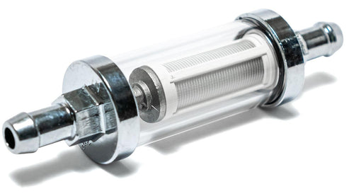 Clear Carburetor Fuel Filter 3/8 Inlet Outlet