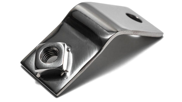 Upper Coil Spring Retainer Clip - Polished Stainless